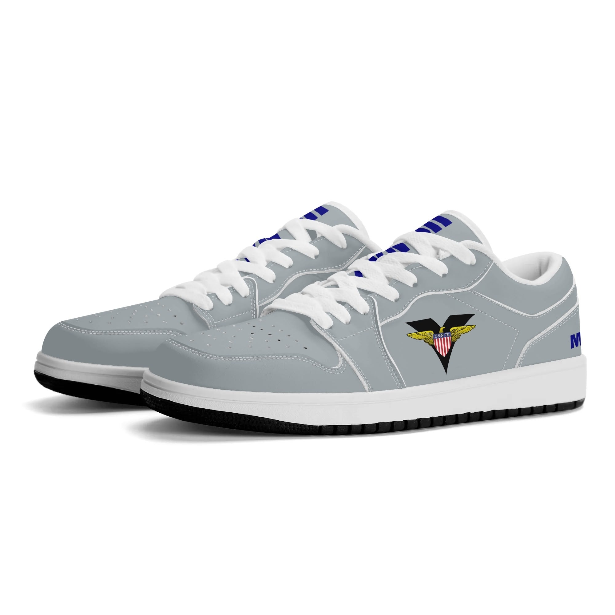 Haze Gray Navy Edition Customized Shoes | Shoe Zero